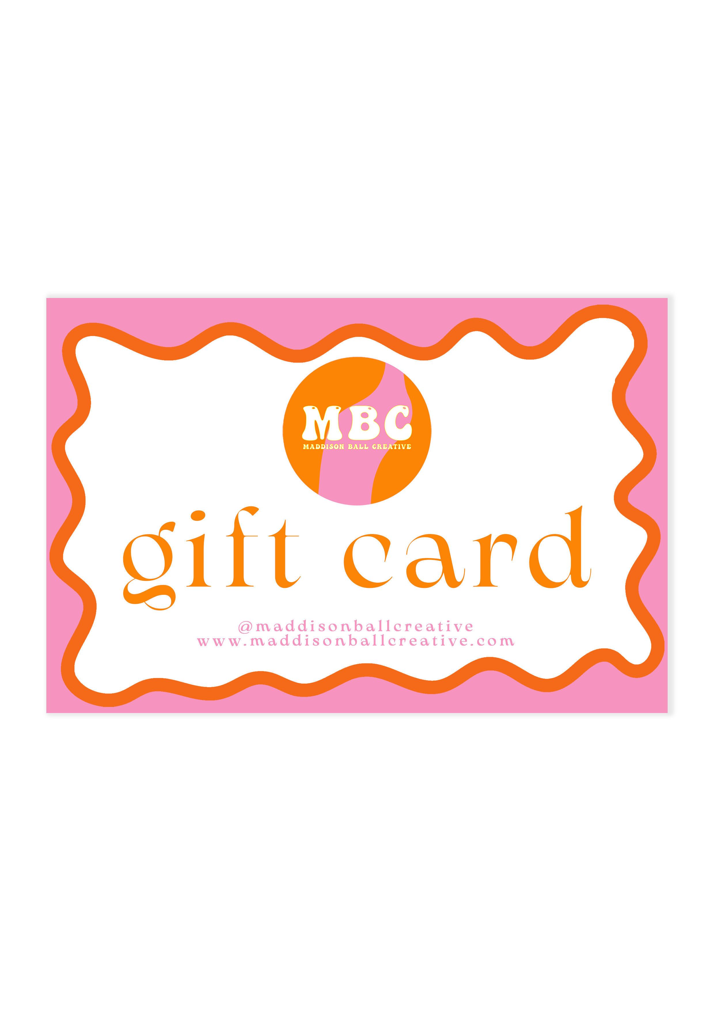 MBC Gift Card (Digital) – Maddison Ball Creative