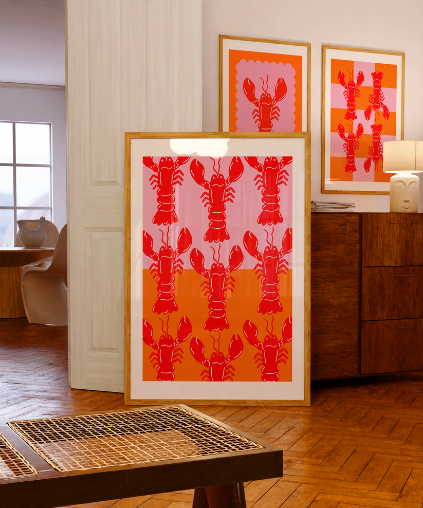 Lobster Repeat (More Colours) – Maddison Ball Creative