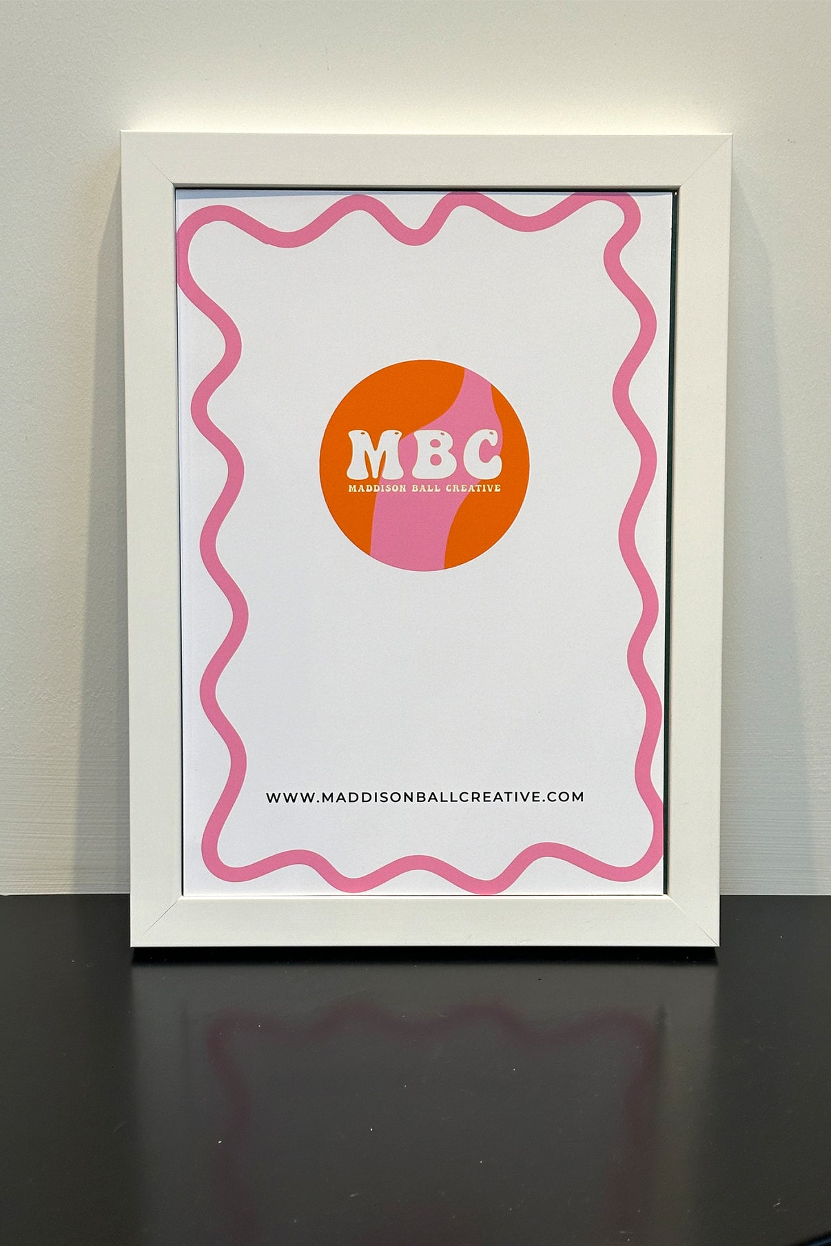 White Wooden Frame – Maddison Ball Creative